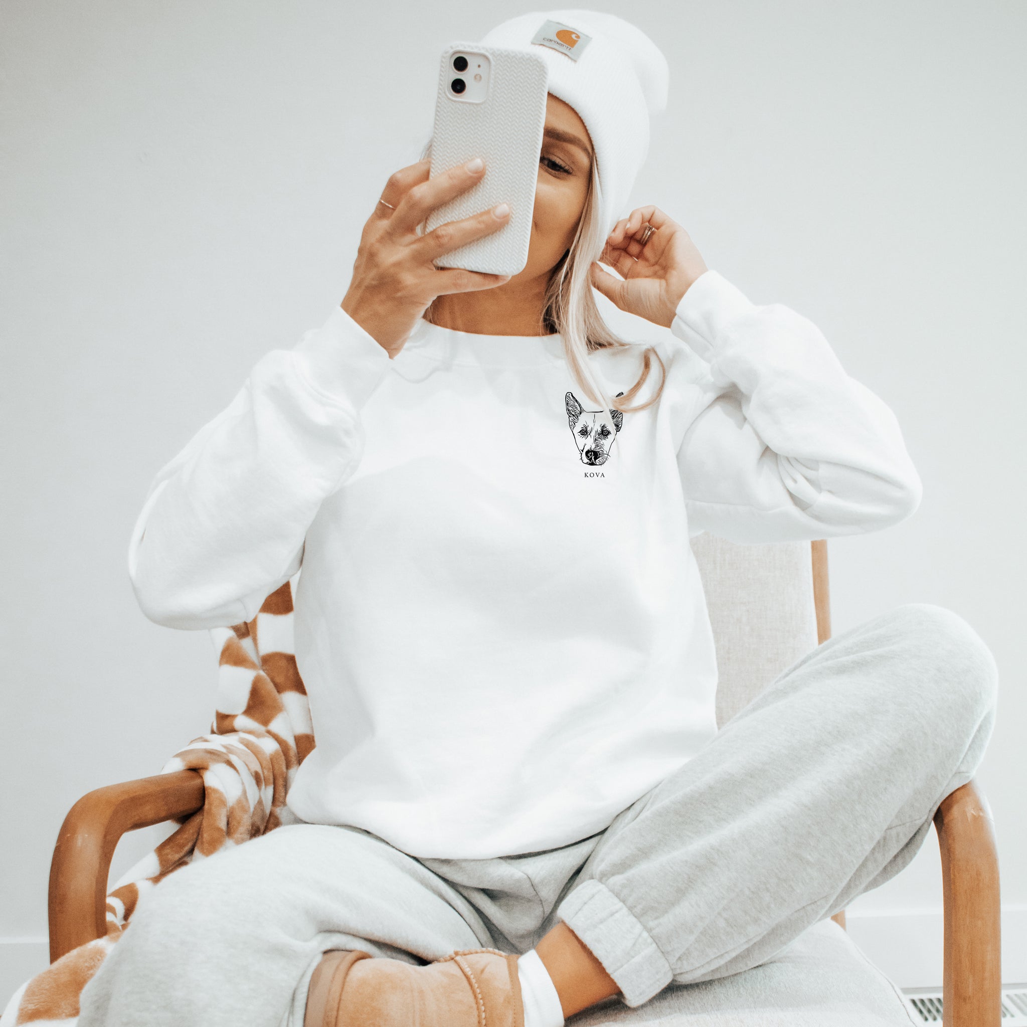 Custom Sweatshirt with Dog Face | Personalized Dog Sweatshirt | Wagged ...