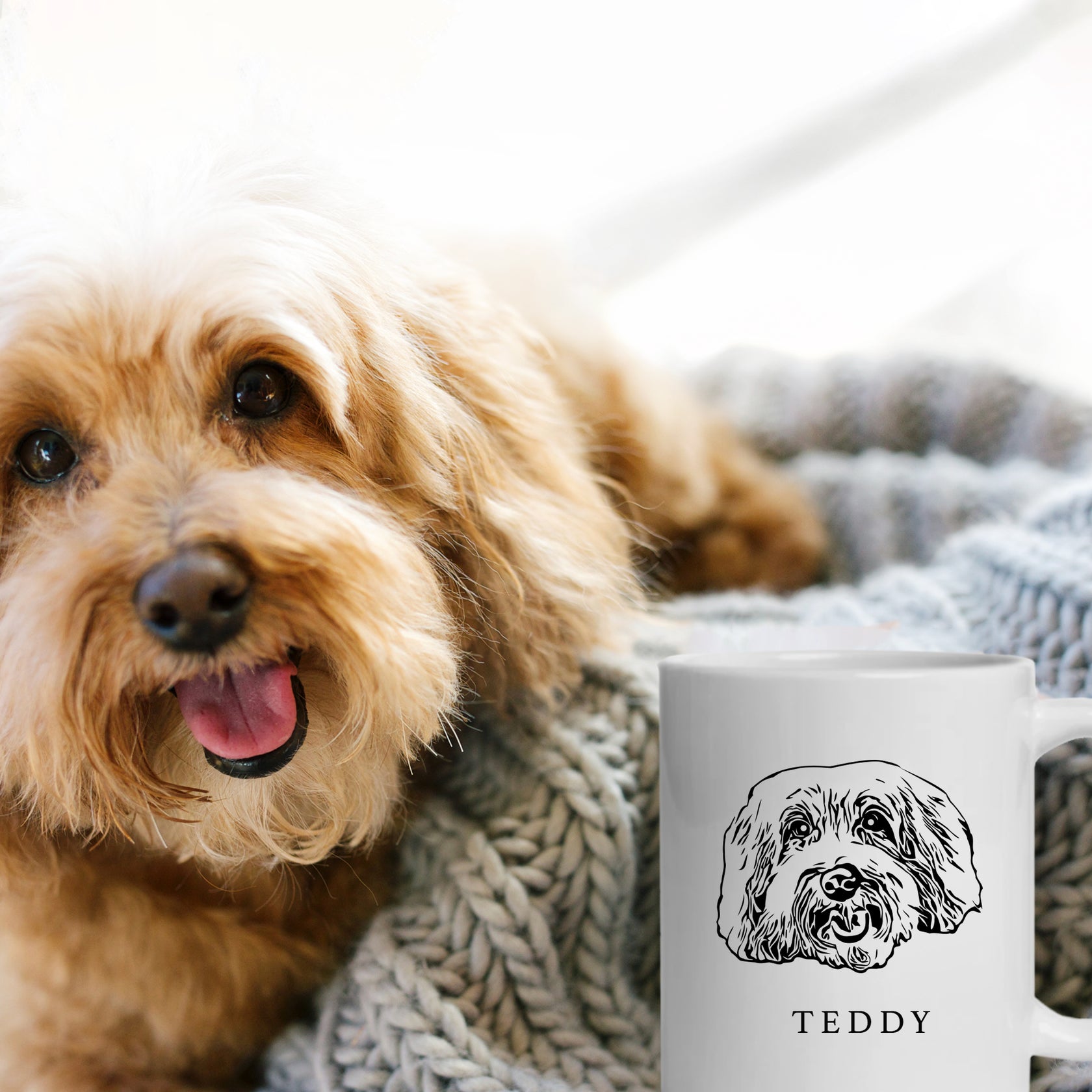 Custom Dog Mug | Custom Pet Mug | Personalized Dog Mug | Wagged Tails